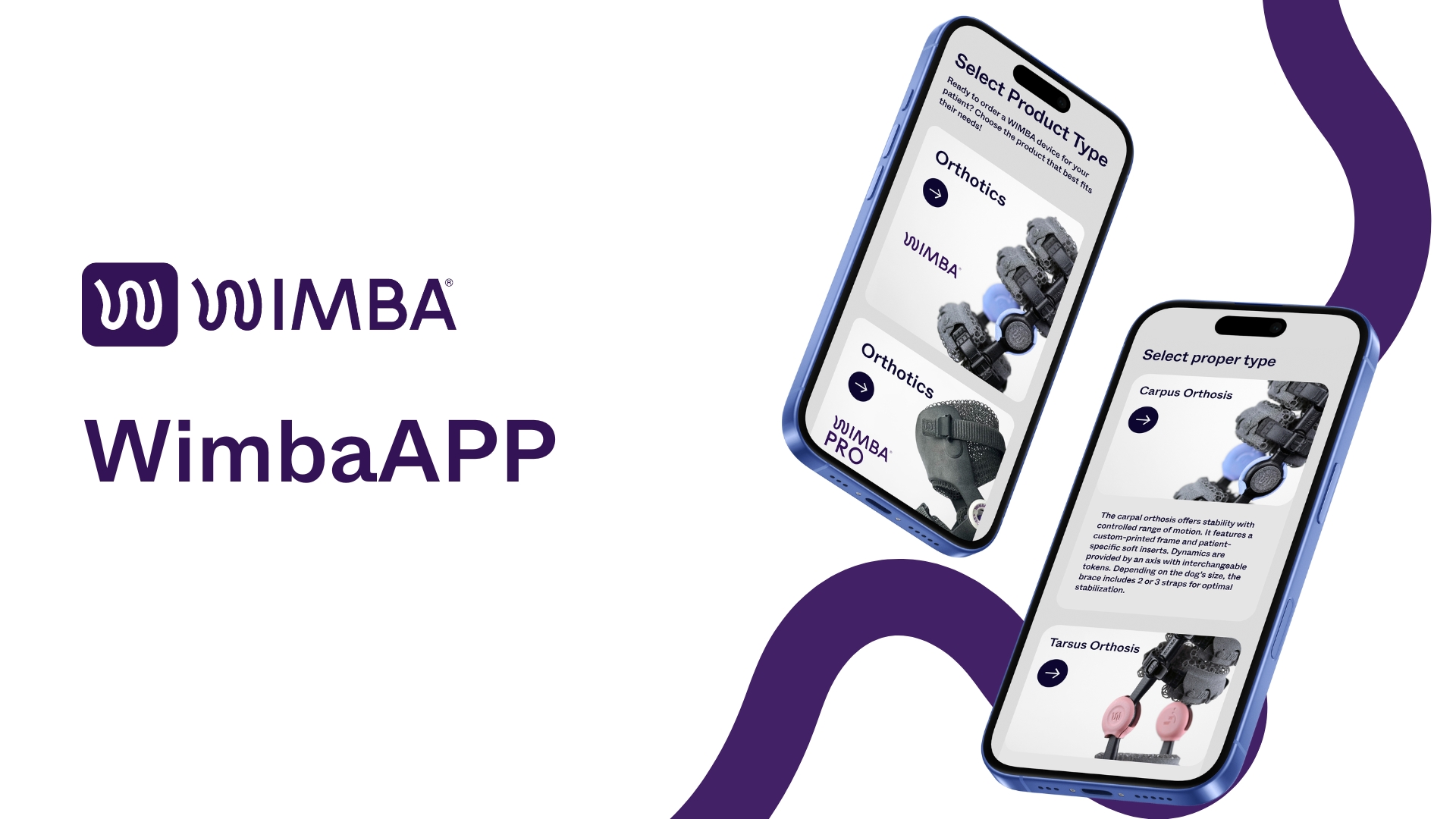 WimbaAPP - Streamlined Orthotics Ordering for Vets